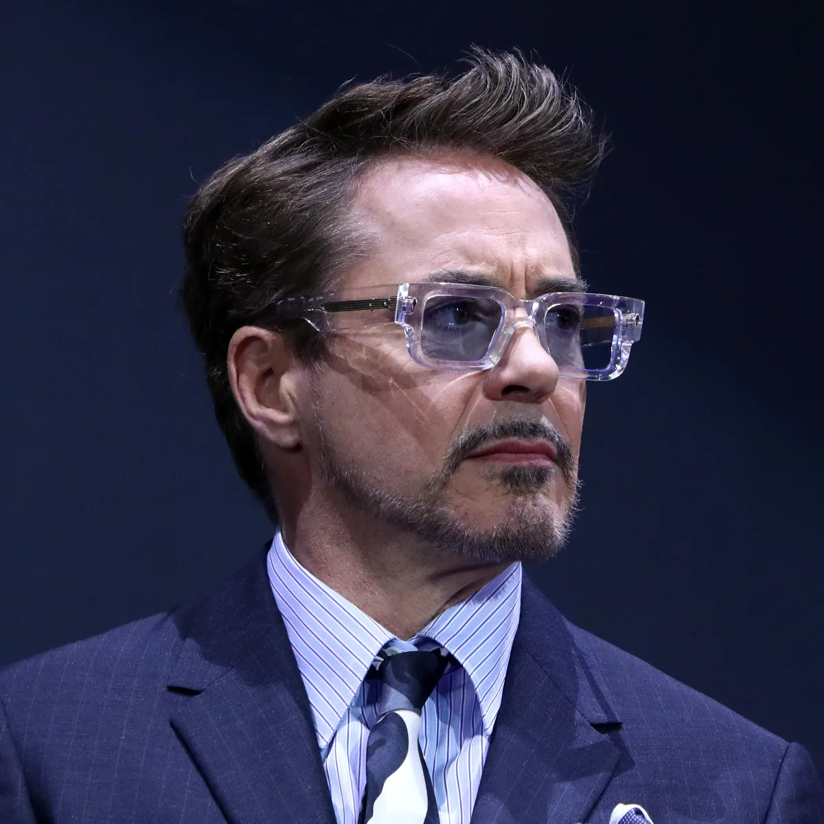 Robert Downey Jr., Pfui, Gesicht American Actor Robert Downey Jr Son