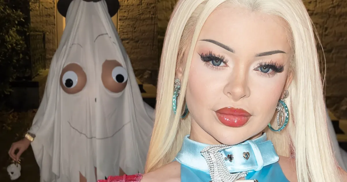 Buh - Busen! Katja Krasavices gewagtes Halloween-Kostüm schockt