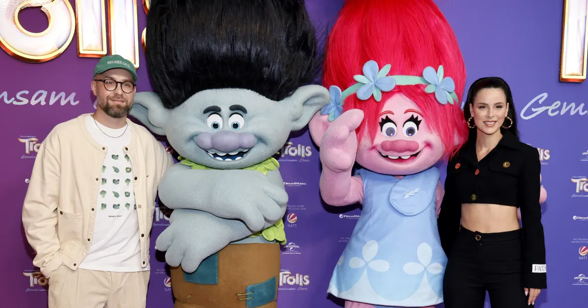 Lena Meyer-Landrut mit Mark Forster auf dem roten Teppich